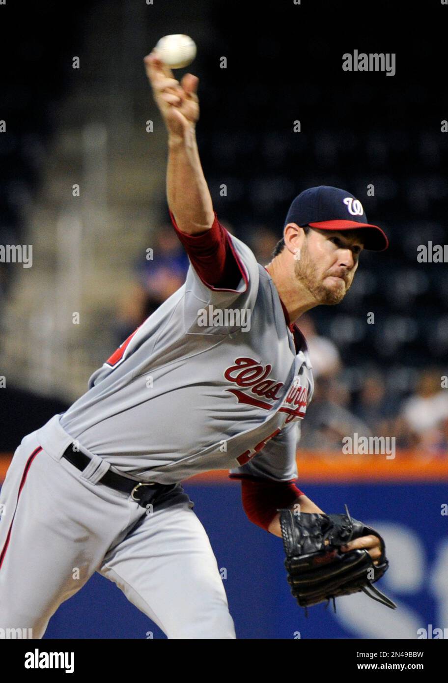 Washington Nationals pitcher Doug Fister delivers the ball to the New ...