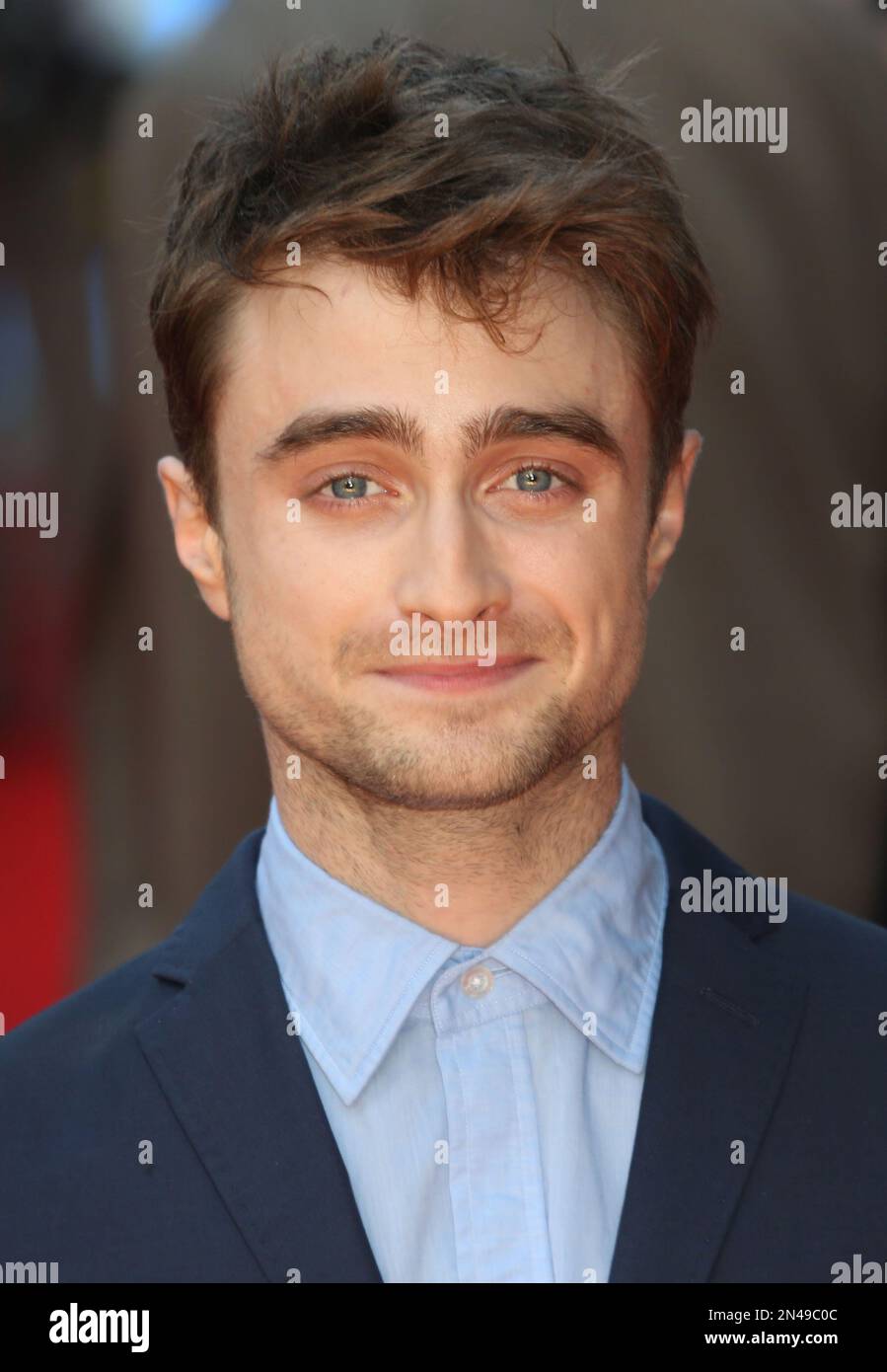 British actor Daniel Radcliffe arrives on the red carpet for the UK ...