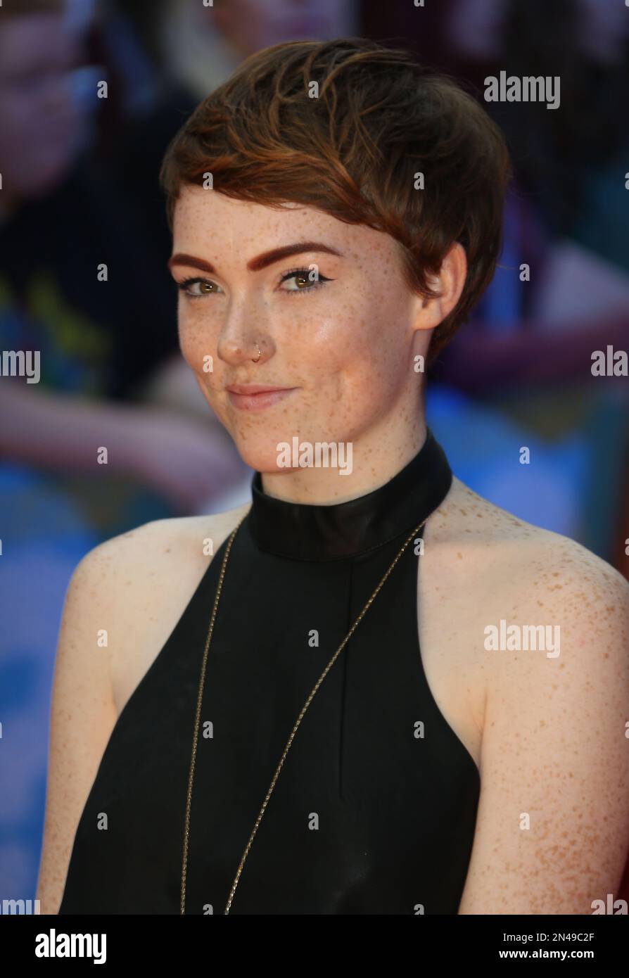 British singer Chloe Howl arrives on the red carpet for the UK premiere ...