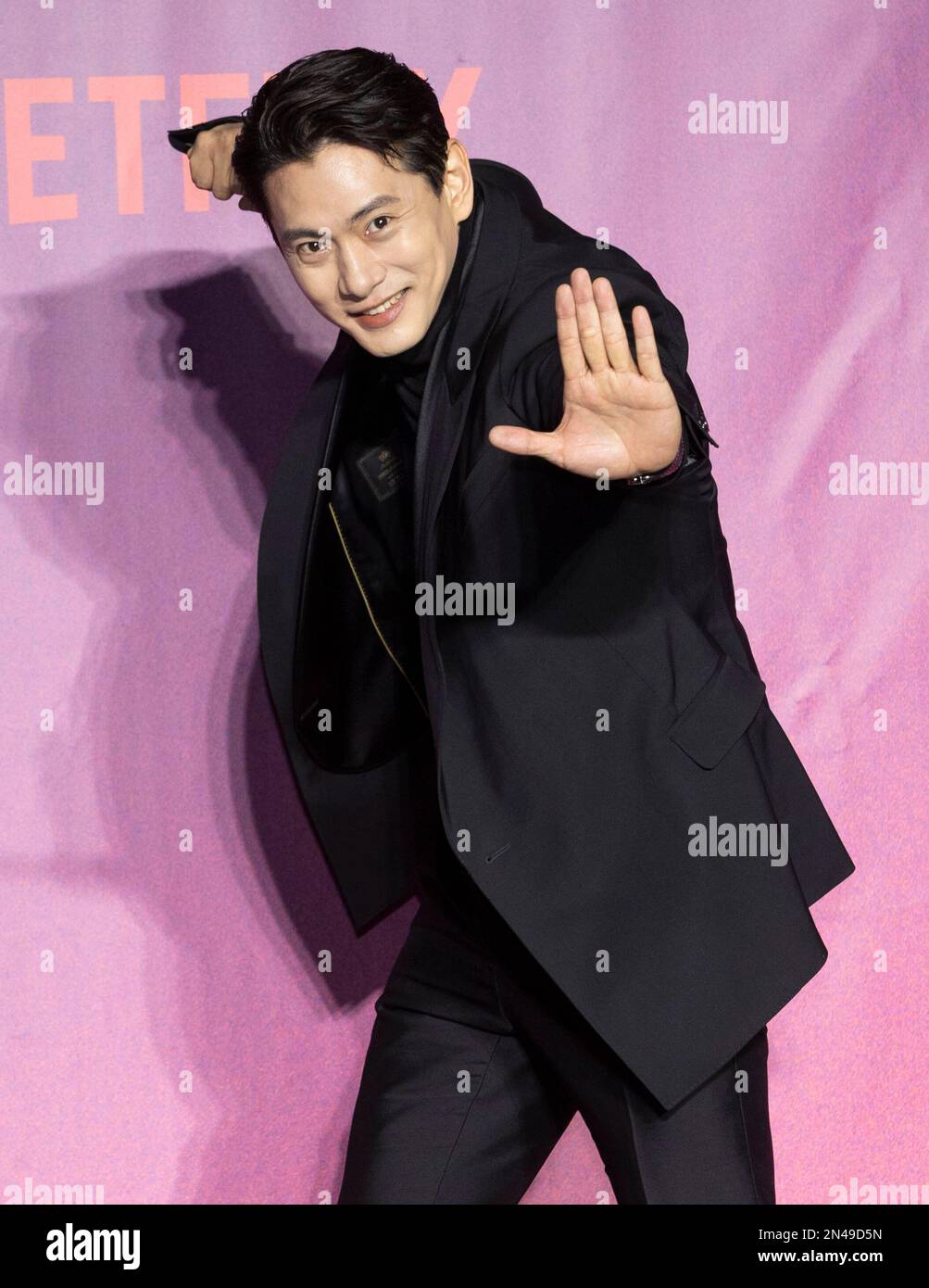 Seoul, South Korea. 8th Feb, 2023. (L to R) South Korean actor Teo Yoo ...