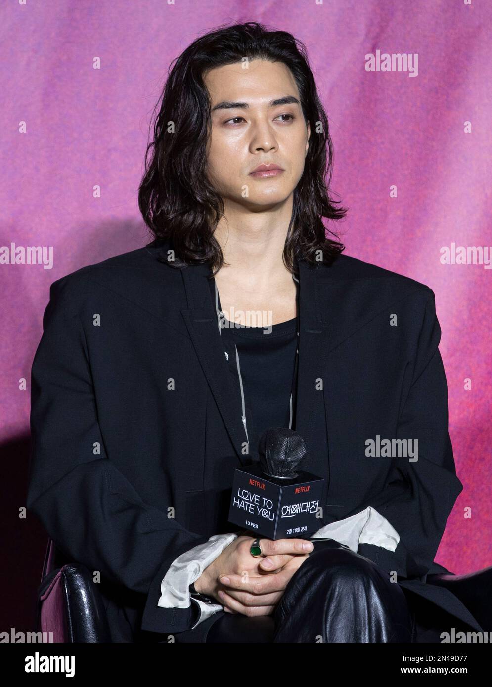 Seoul, South Korea. 8th Feb, 2023. (L to R) South Korean actor Kim Ji ...