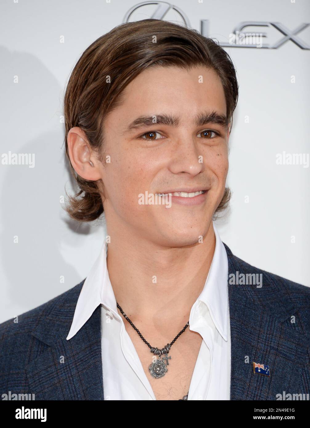 Brenton Thwaites attends the world premiere of "The Giver" at the ...