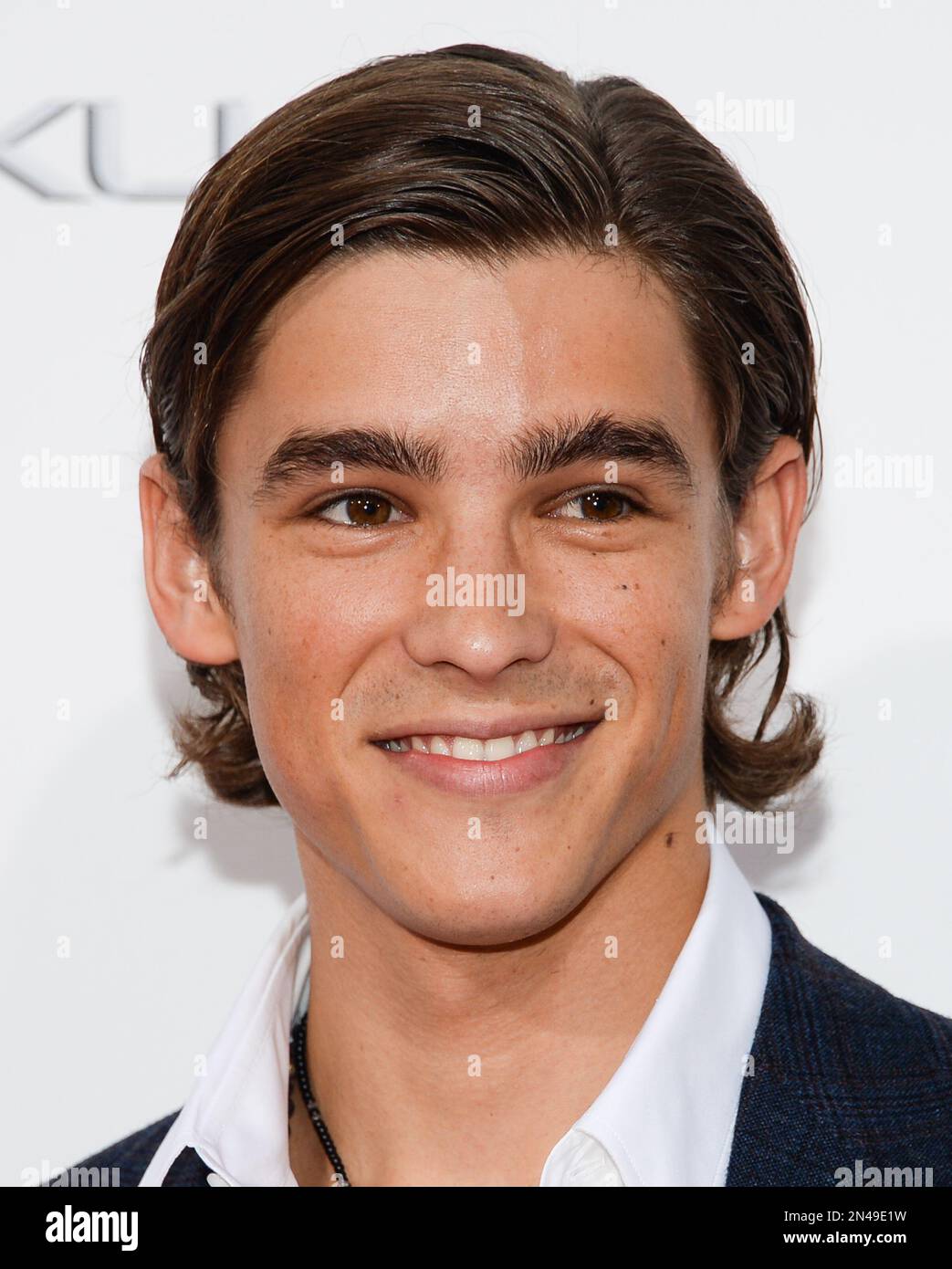 Brenton Thwaites attends the world premiere of "The Giver" at the ...