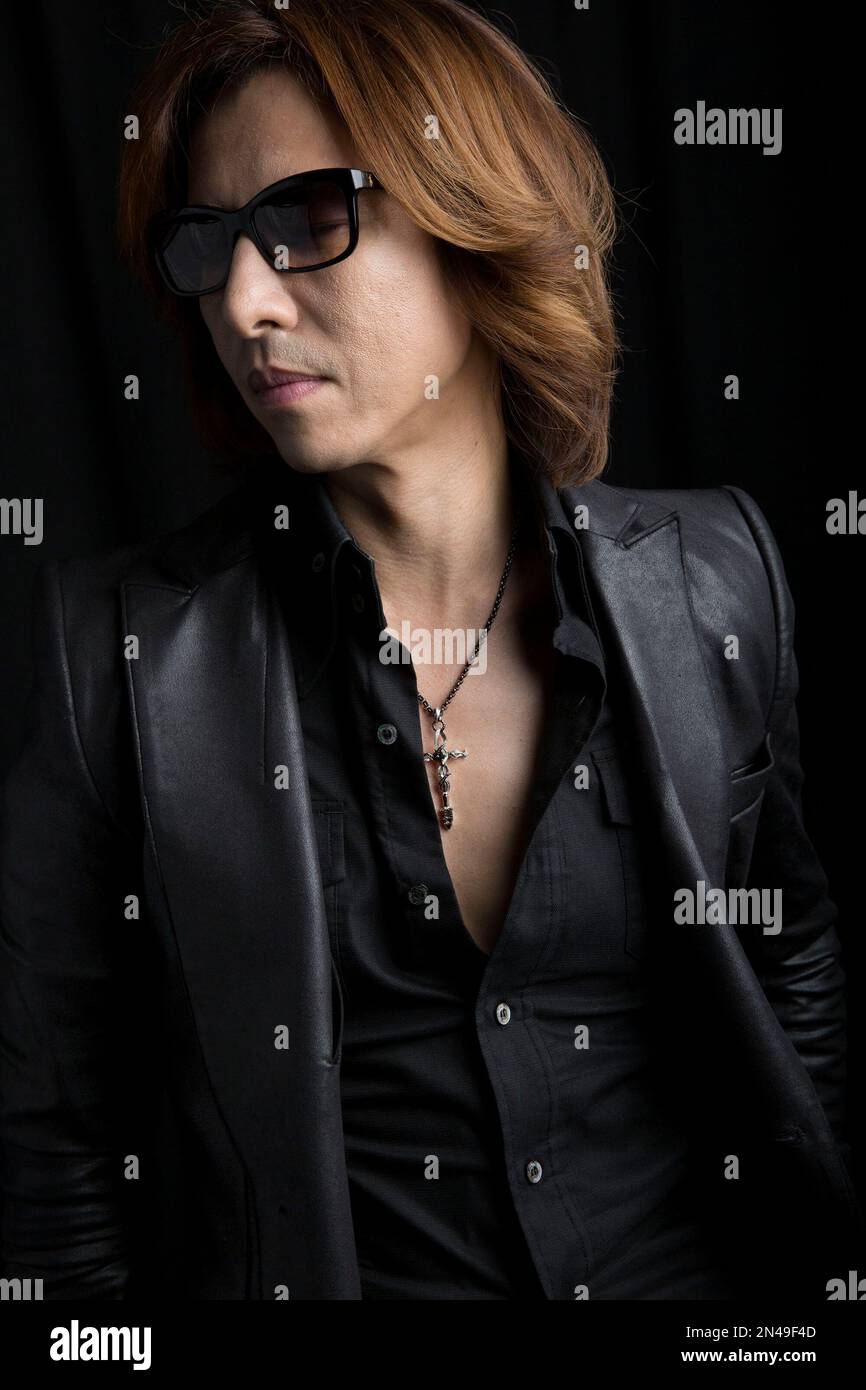 Lead singer of the Japanese heavy metal band X Japan, Toshi poses for a ...