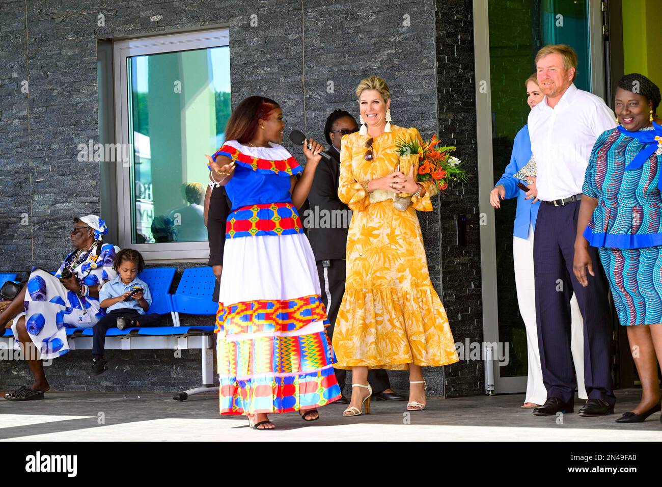 Sint Eustatius - 8 Feb 2023, King Willem-Alexander and Queen Maxima of ...