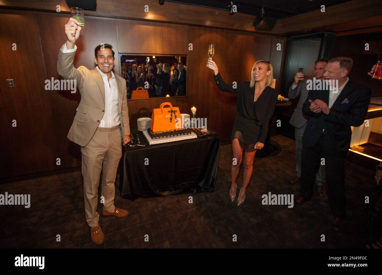 In this image distributed on Monday, Aug. 11, 2014, from left, Bill ...