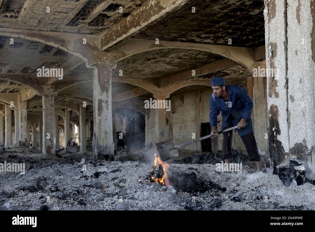 In this Sunday, Aug. 10, 2014 photo, Ahmad Baraka, 25, a Palestinian ...