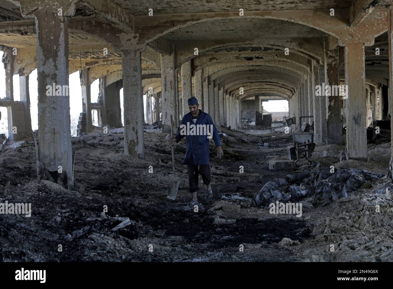 In this Sunday, Aug. 10, 2014 photo, Ahmad Baraka, 25, a Palestinian ...