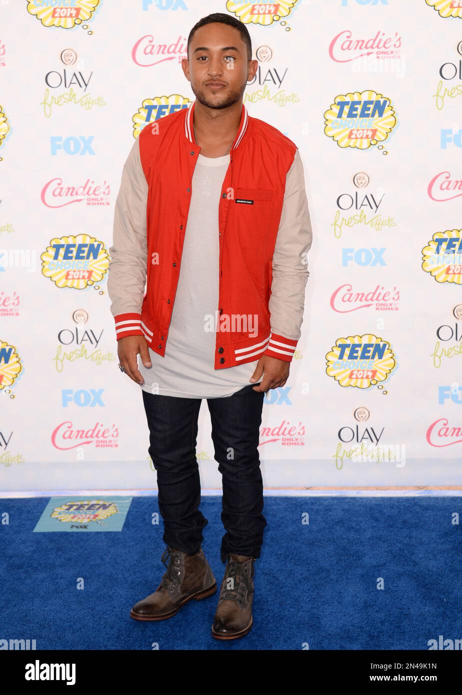 Tahj Mowry arrives at the Teen Choice Awards at the Shrine Auditorium ...