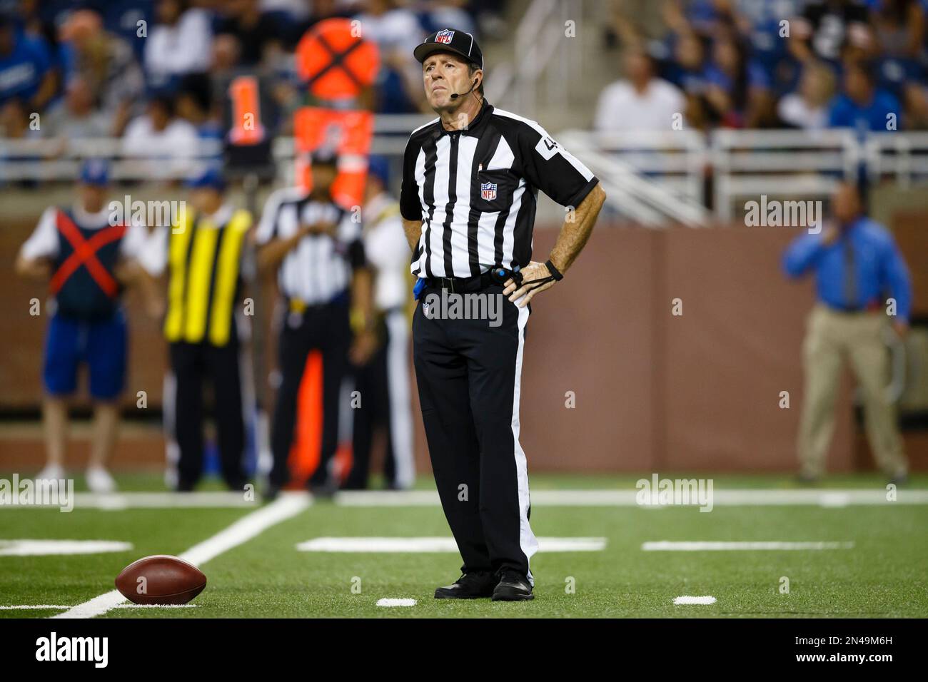 Umpire Jeff Rice (44) during a preseason NFL football game between the ...