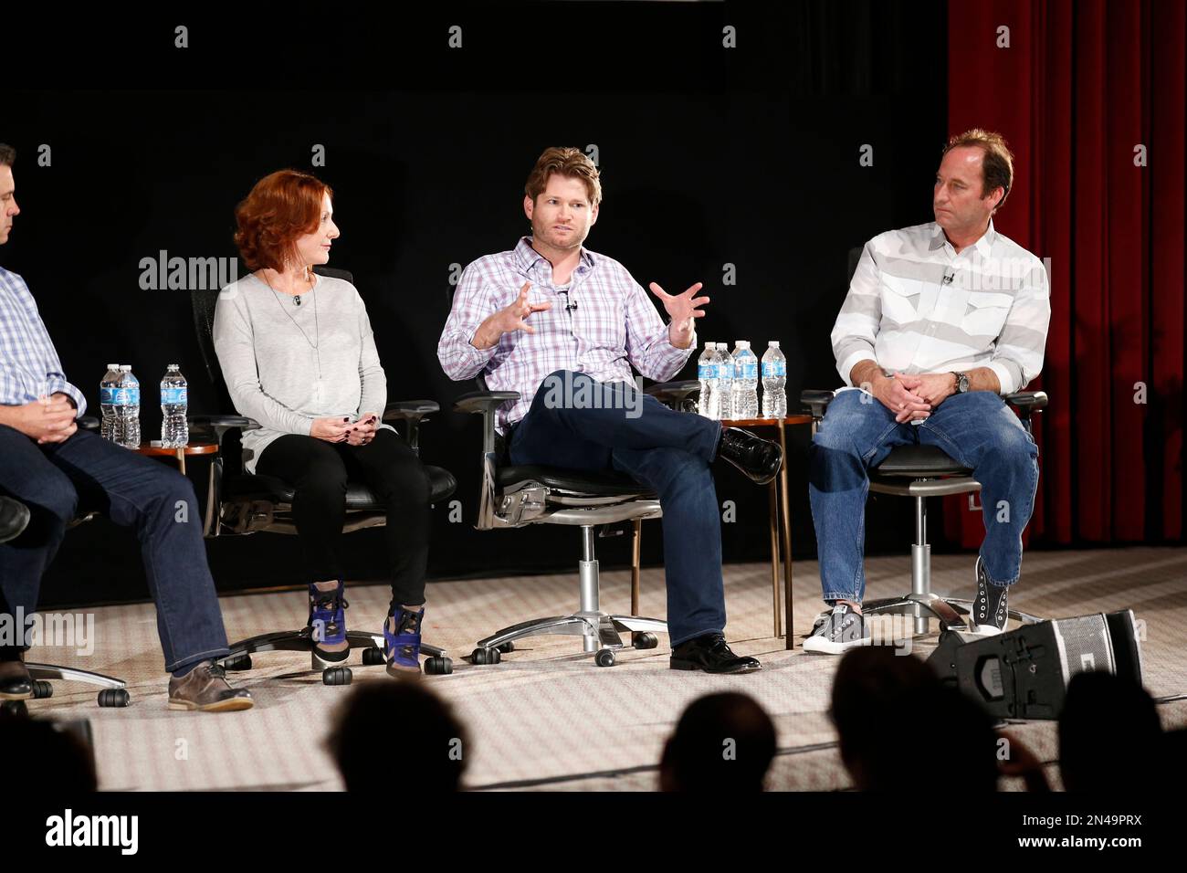 Editors, from left to right, Shannon Mitchell, ACE, Chris McCaleb and ...
