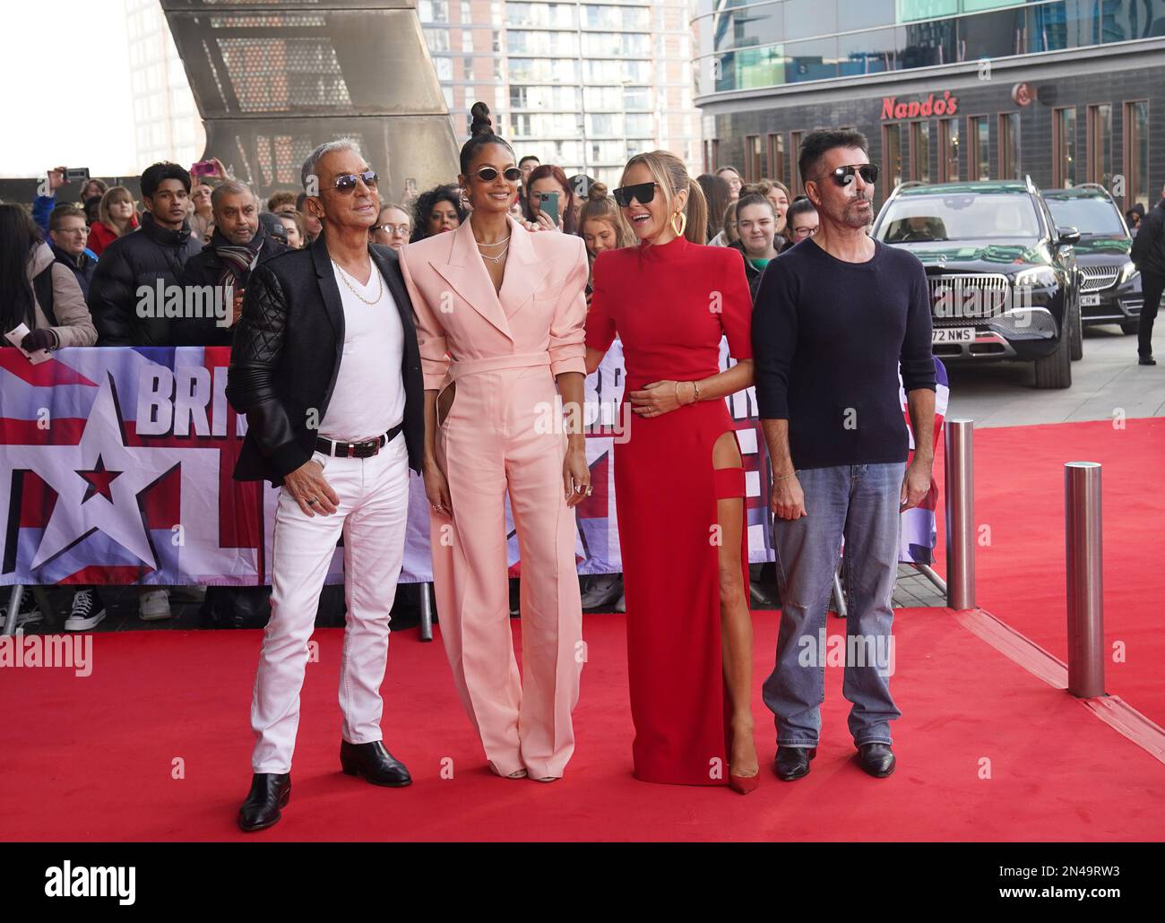 (left to right) Bruno Tonioli, Alesha Dixon, Amanda Holden, and Simon ...