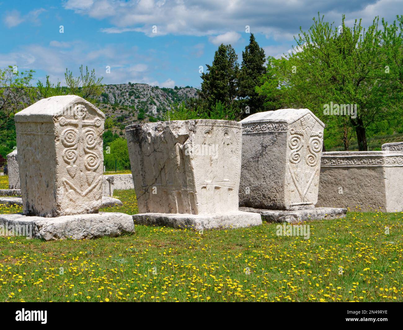 Stecci Medieval Tombstones Graveyards in Radimlja, Bosnia and ...