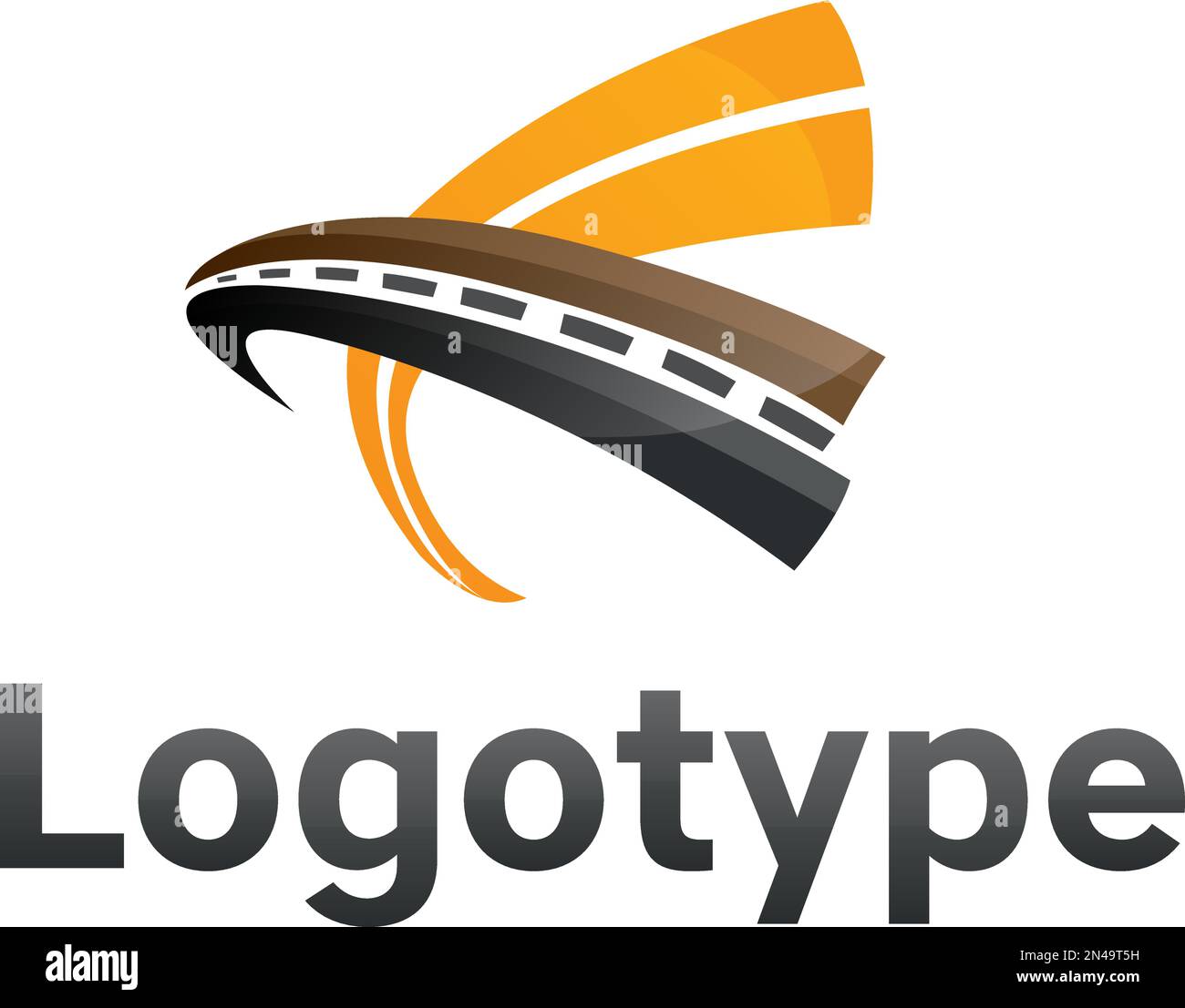 Road maintenance creative sign concept. Paving logo design template ...