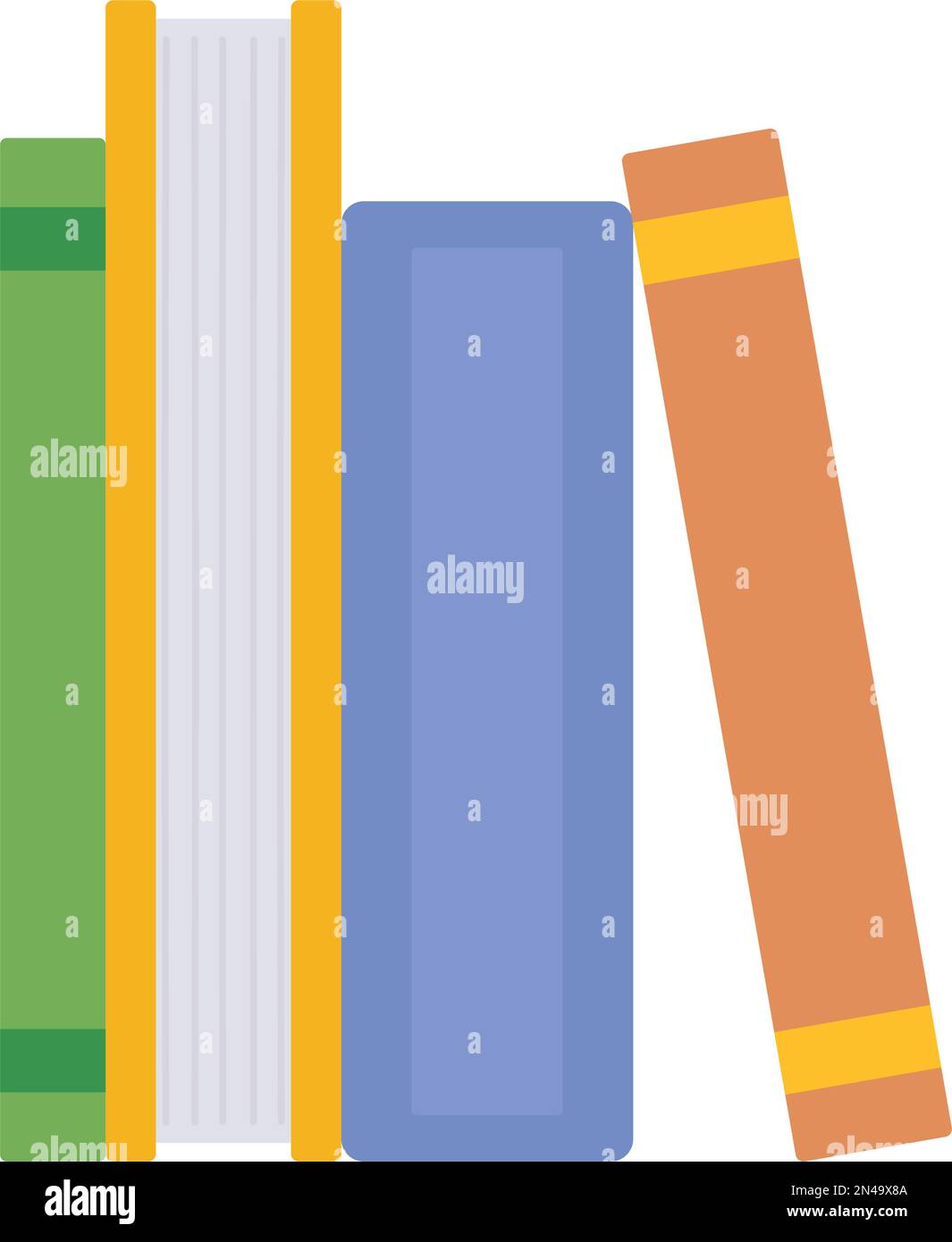 four text books library Stock Vector Image & Art - Alamy