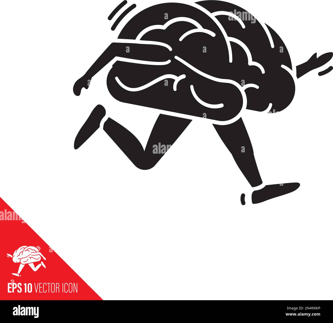 Running Brains Clipart
