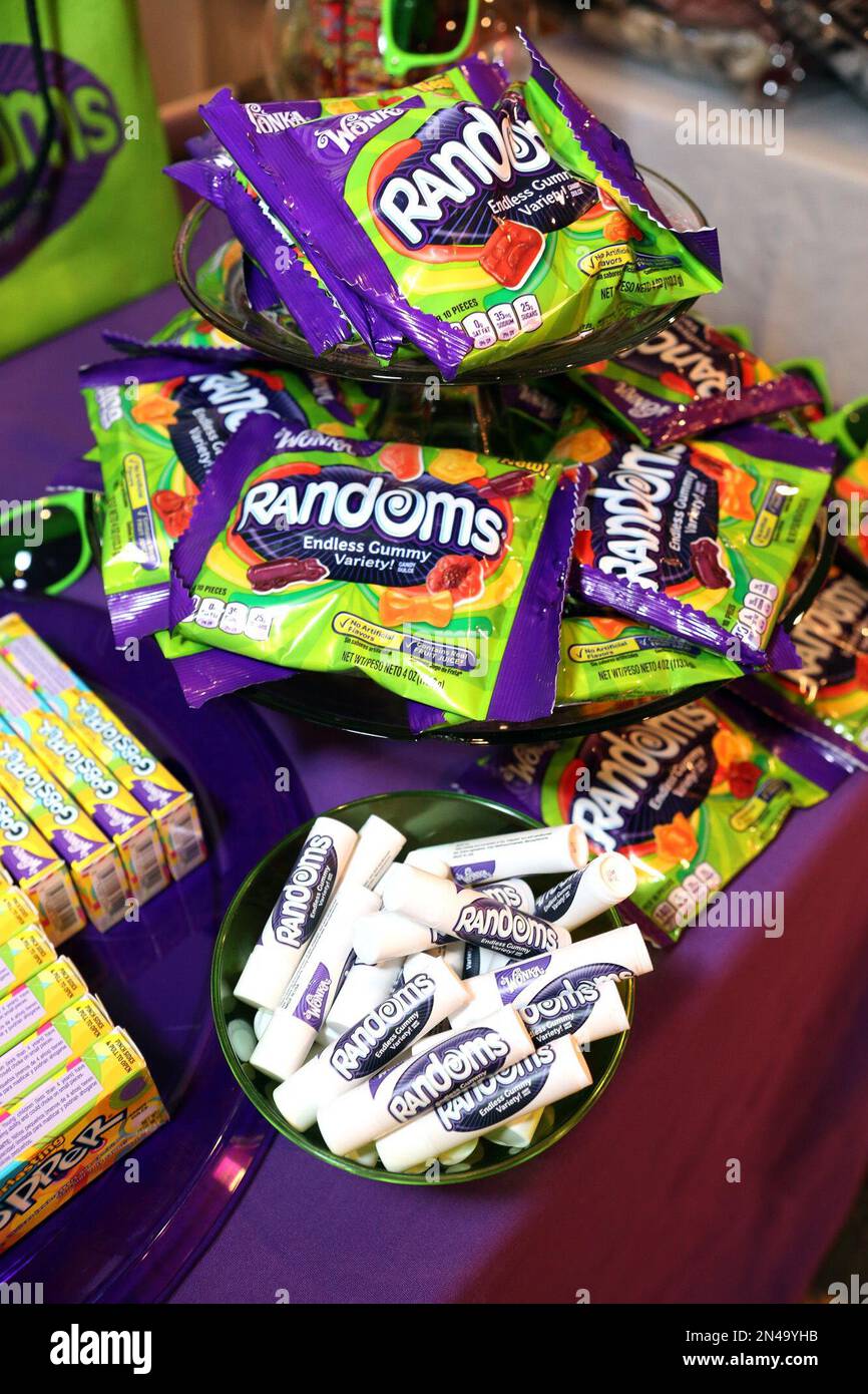 New WONKA Randoms and other candy is seen on display at the WONKA ...