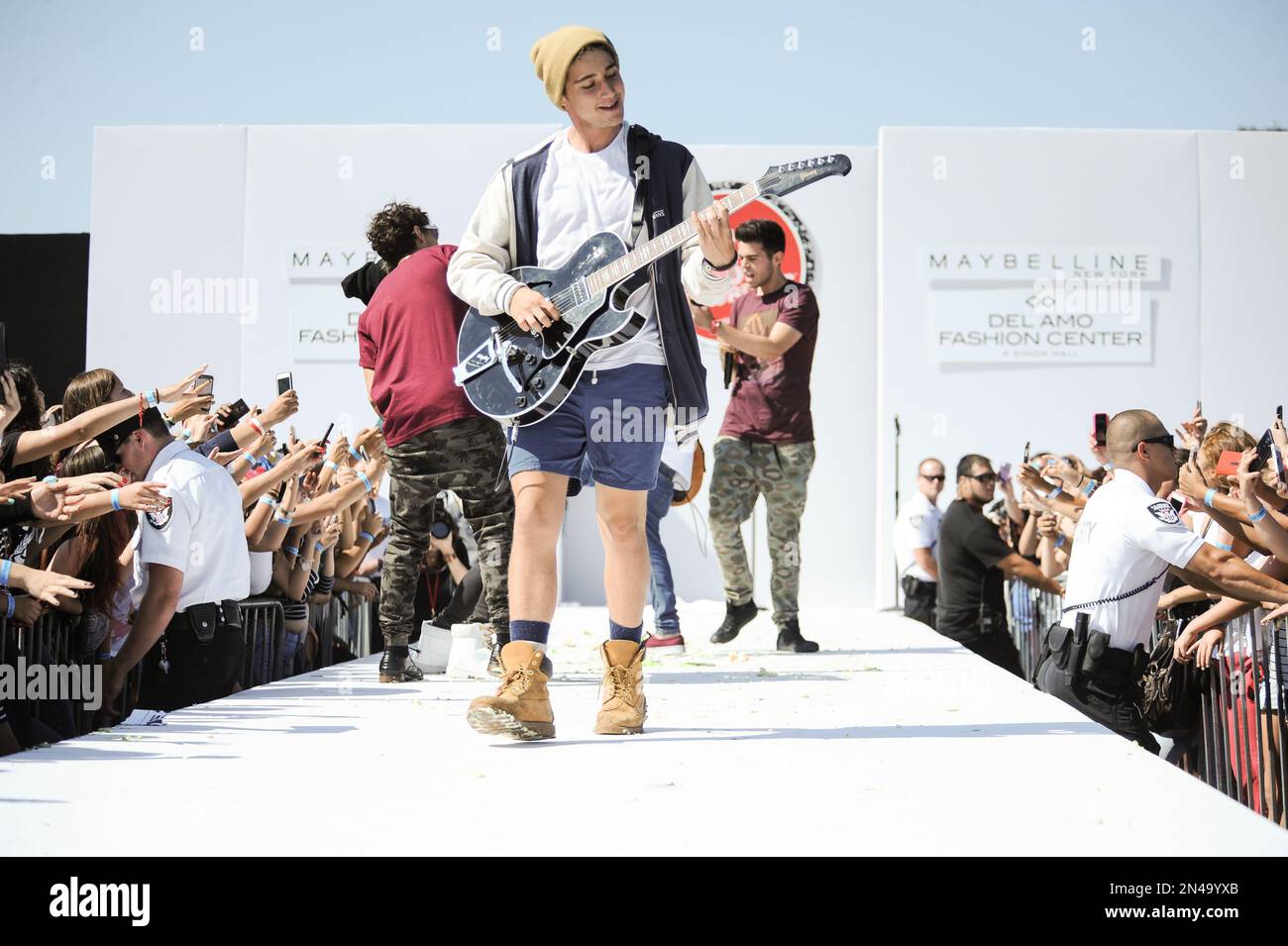 The Janoskians perform on stage during the Teen Vogue Back To School ...