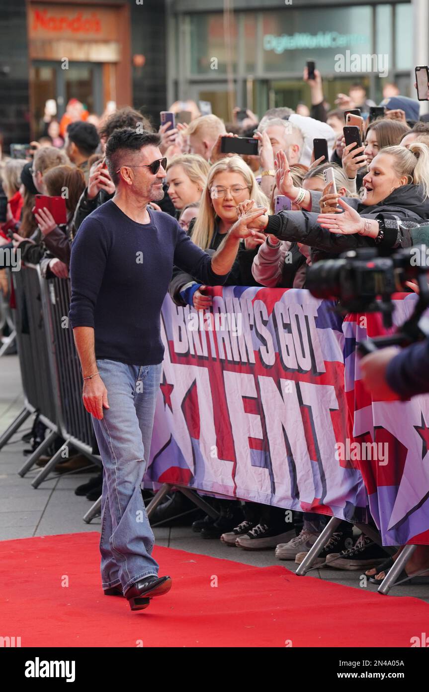 Simon Cowell arriving for the Britain's Got Talent auditions, at The ...