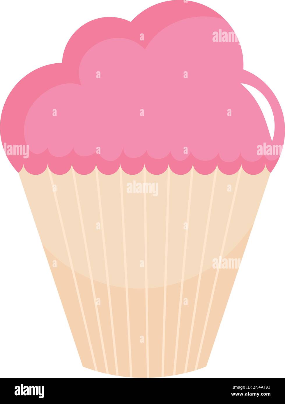 pink sweet cupcake Stock Vector Image & Art - Alamy