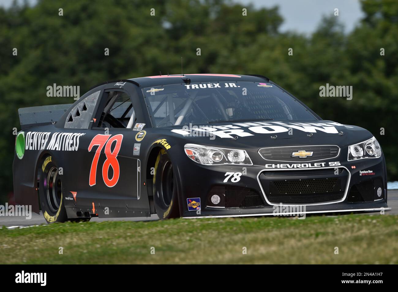 Martin Truex Jr. (78) drives during a practice session for Sunday's ...