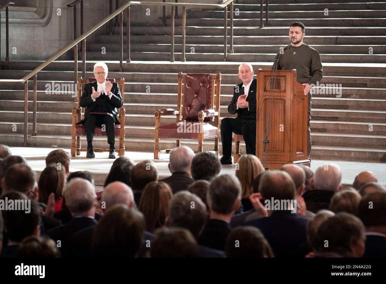 Speaker of the House of Lords, Lord McFall, (left) and Speaker of the ...