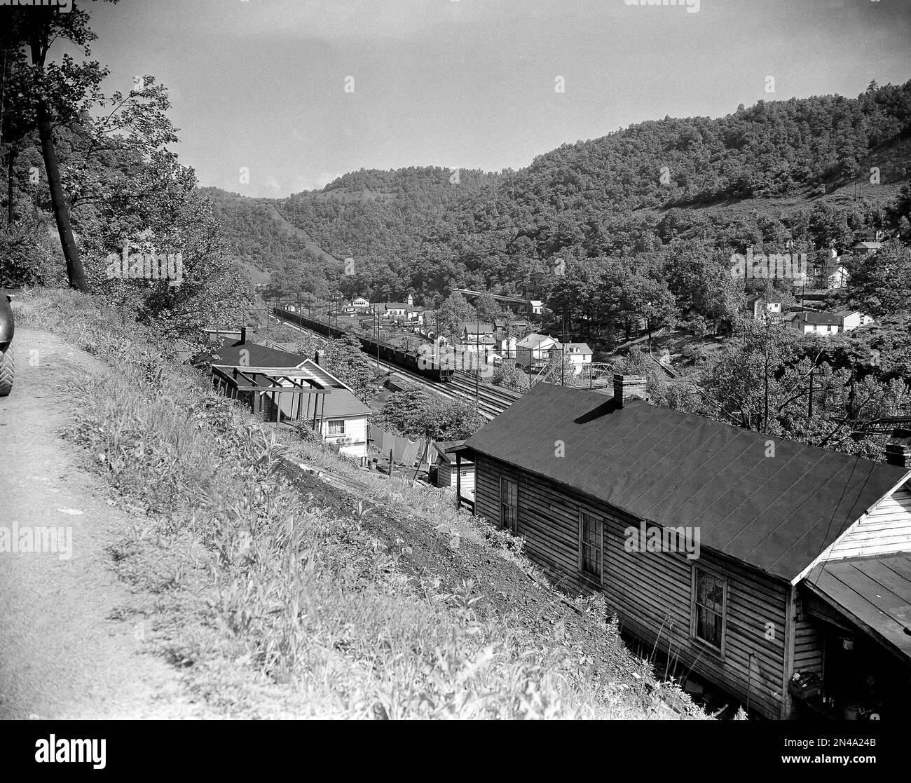 This is a general view of a small mining town of Superior, West ...