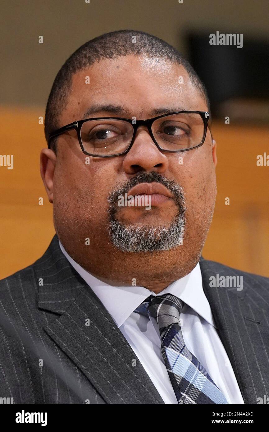 New York, NY, USA. 7th Feb, 2023. Alvin L Bragg Jr at the press ...
