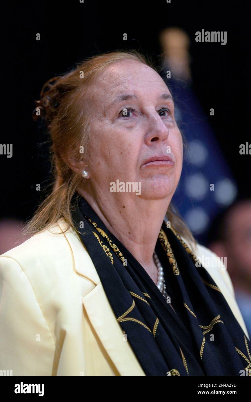 New York, NY, USA. 7th Feb, 2023. Gale Brewer at the press conference ...