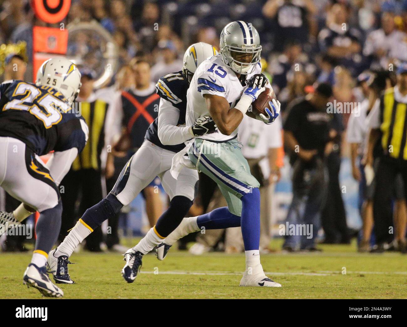 Dallas Cowboys wide receiver Devin Street catches a pass with San Diego ...