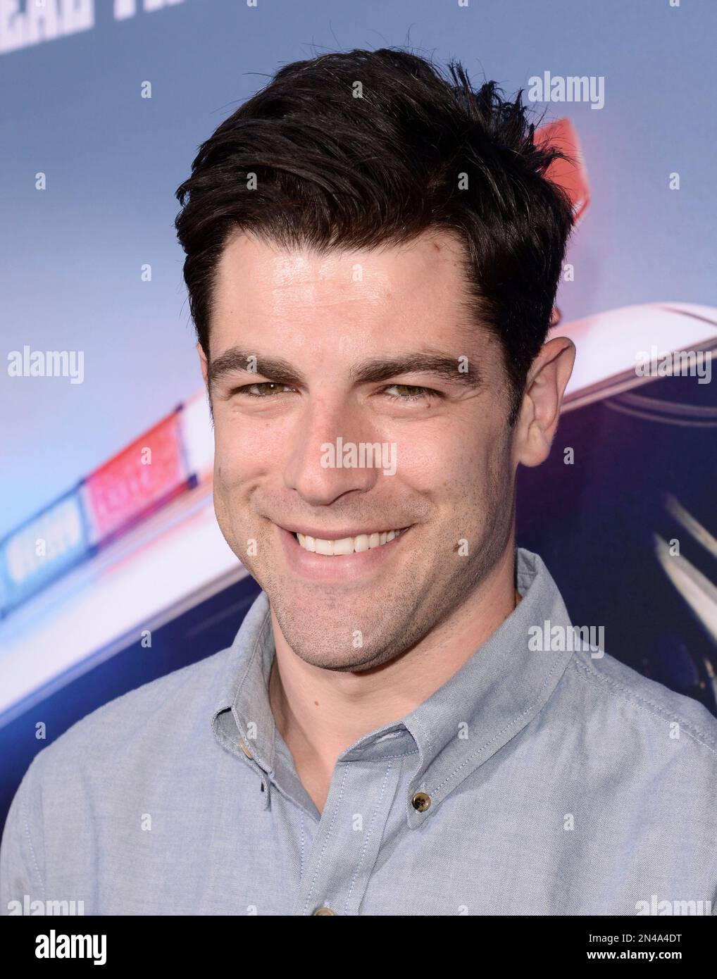 Max Greenfield arrives at the Los Angeles premiere of "Let's Be Cops ...