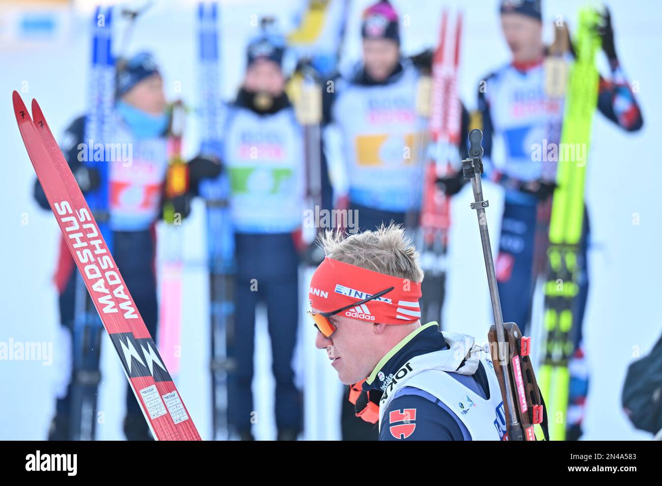 Oberhof, Germany. 08th Feb, 2023. Biathlon: World Championship, relay 4 ...