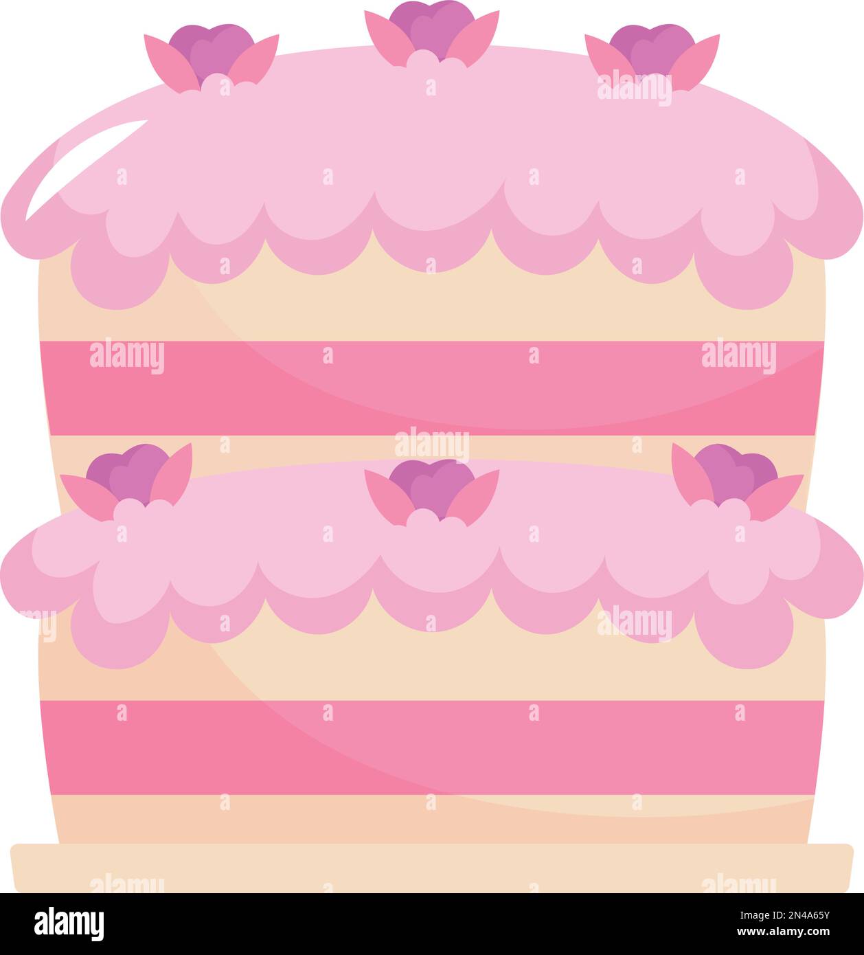sweet pink cake Stock Vector Image & Art - Alamy