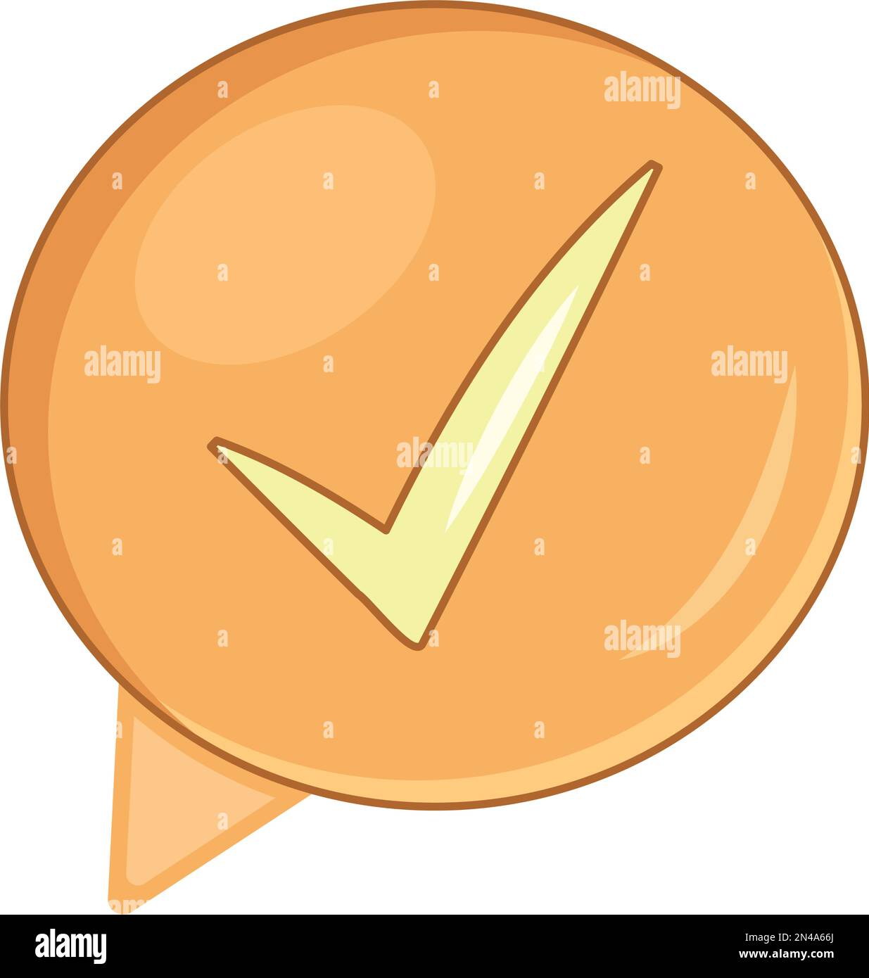 speech bubble with check symbol Stock Vector Image & Art - Alamy