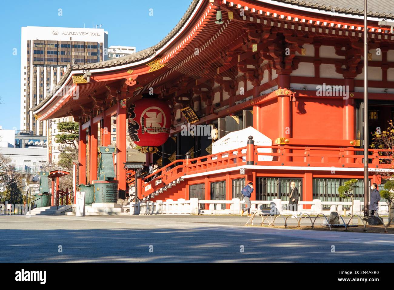 The main building of the Sensoji Shrine in Asakusa, Tokyo, Japan Stock ...