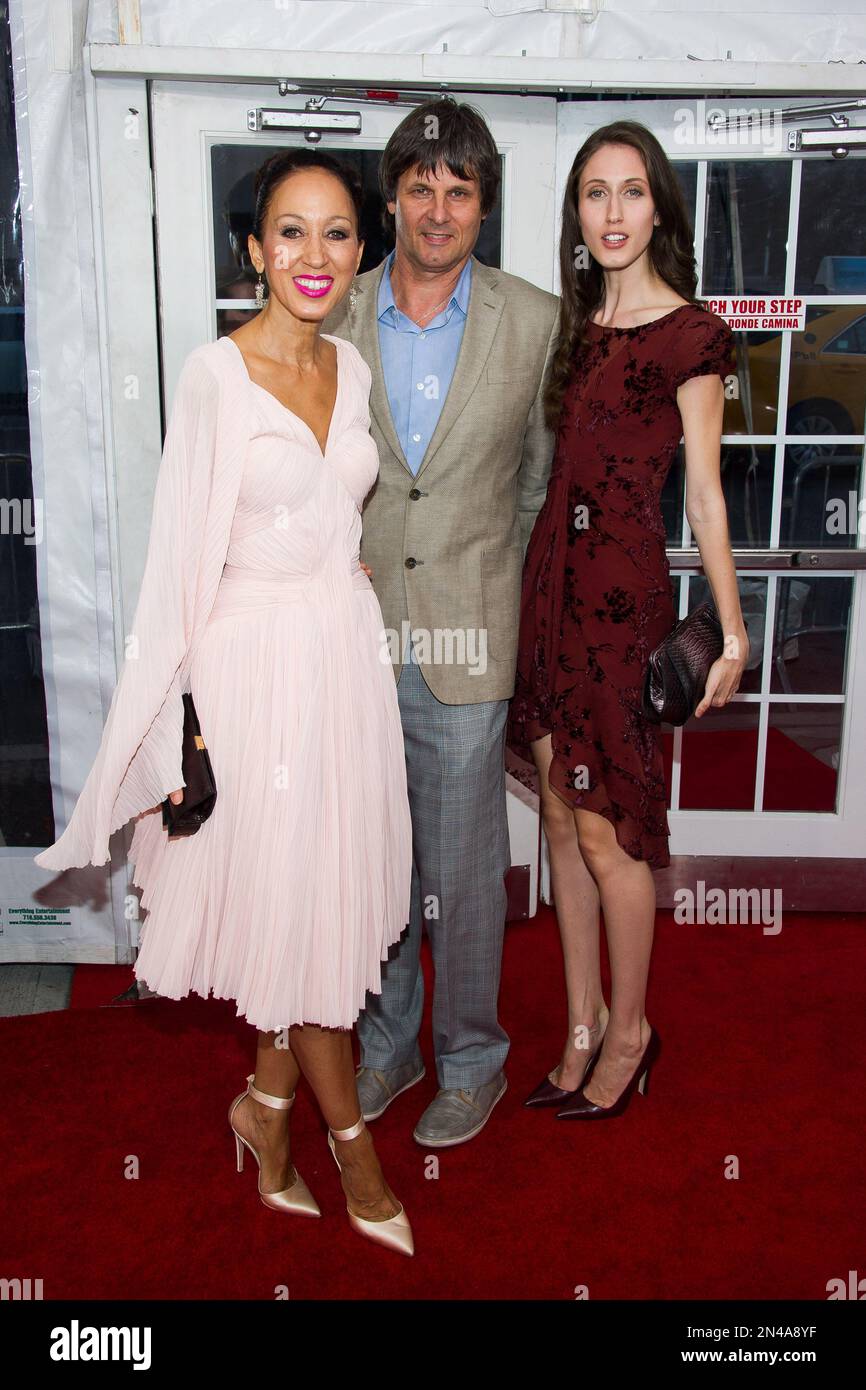 Pat Cleveland, Paul Van Ravenstein and Anna Cleveland attend the ...