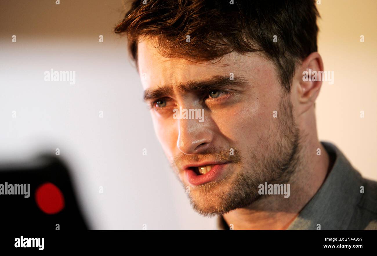 Daniel Radcliffe, a cast member in the film "What If," is interviewed ...