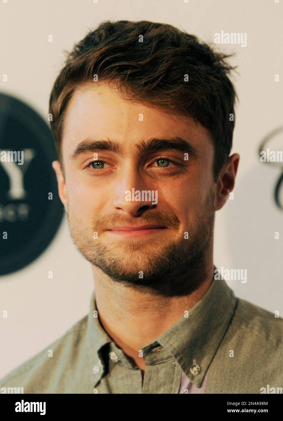 Daniel Radcliffe, a cast member in the film "What If," poses at ...
