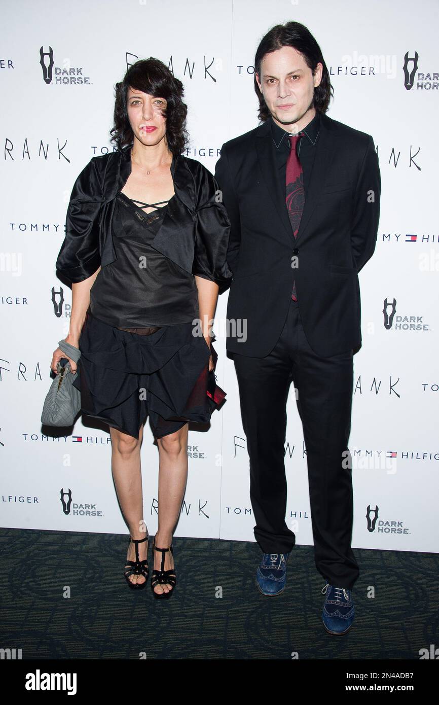 Carla Azar and Jack White attend the "Frank" premiere on Tuesday ...