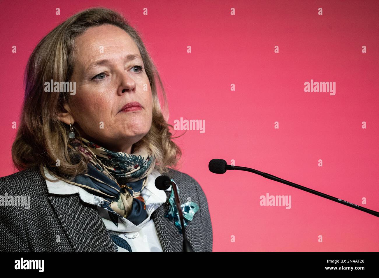 Madrid, Spain. 08th Feb, 2023. The First Vice President and Minister of ...