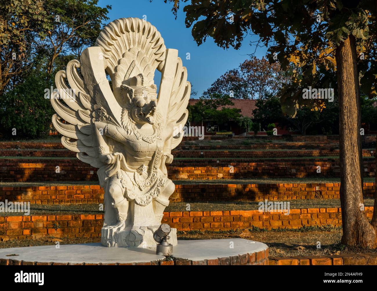 Bangalore, India - 10.01.2023: Close up Garuda Statue. Indian ...