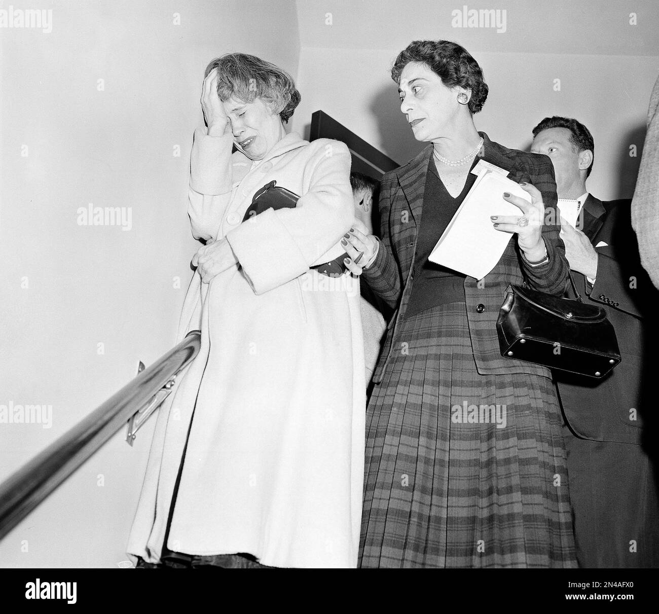 Mrs. Elsie Abbott, mother of Burton W. Abbott, charged with the kidnap ...