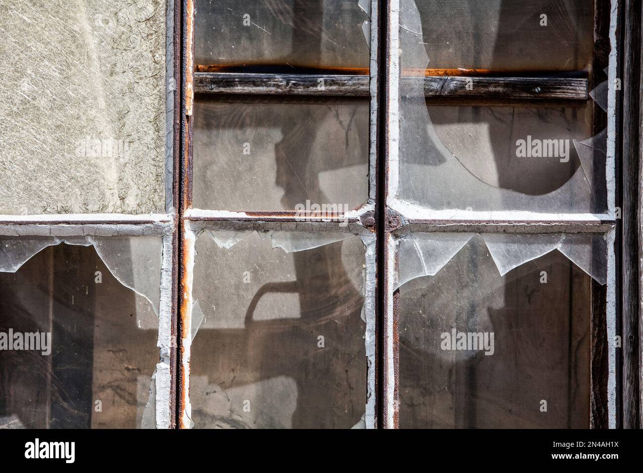 Broken window panes Stock Photo - Alamy Broken window panes Stock Photo - Alamy