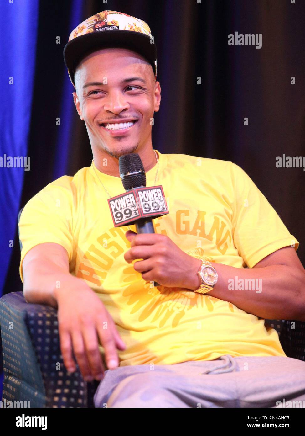 Rapper and actor T.I. visits the Power 99 Performance Theater on Monday ...