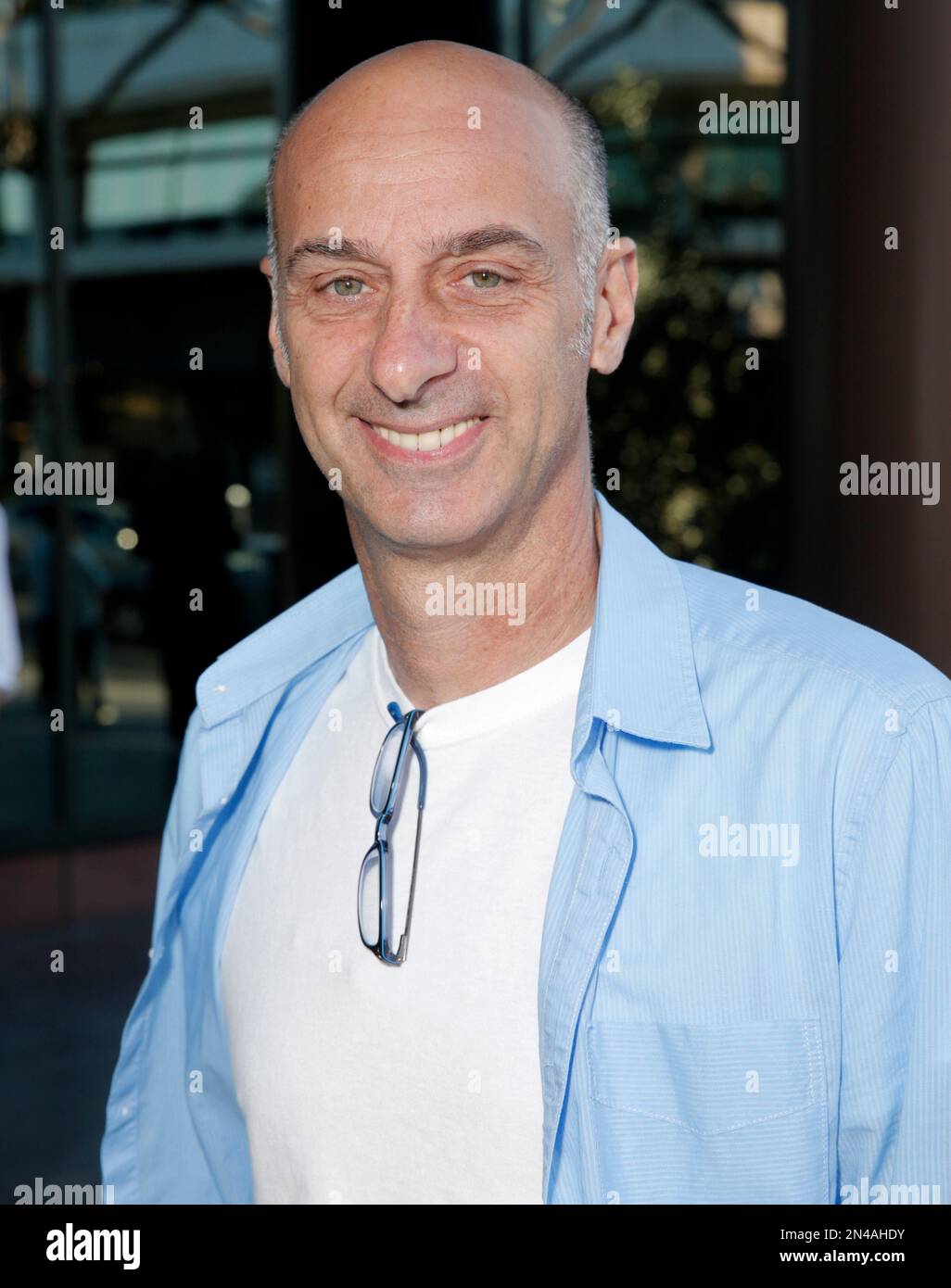 David Marciano arrives at a panel discussion with the cast of "Orange ...