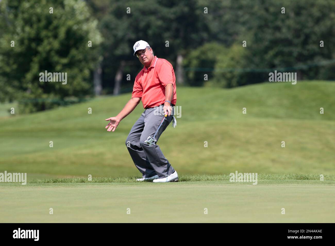 Kenny Perry plays during the third round of the Champions Tour's 3M ...