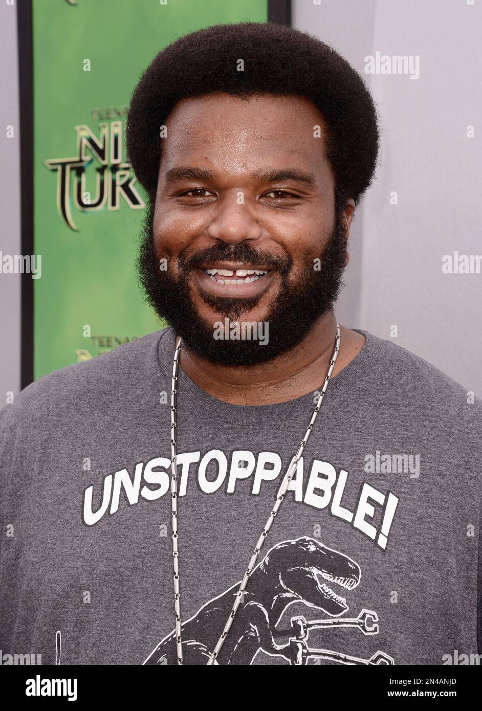 Craig Robinson arrives at the Los Angeles premiere of "Teenage Mutant ...