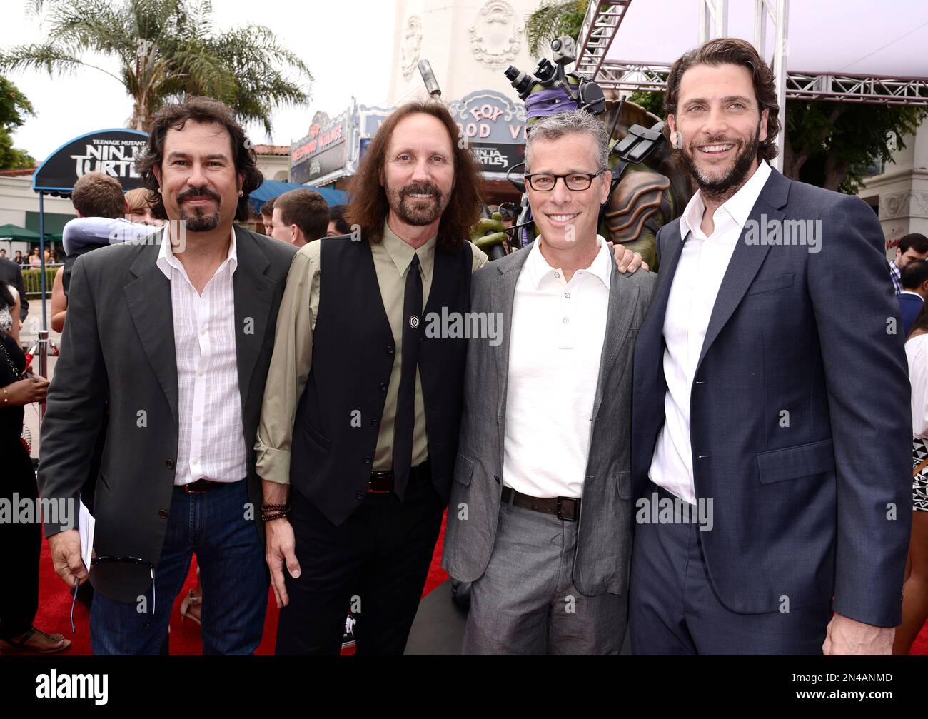 Producers Galen Walker, and from left, Scott Mednick, Brad Fuller and ...