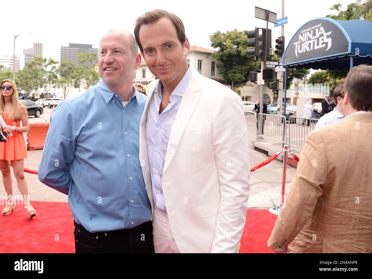 Rob Moore, vice chairman of Paramount Pictures, left, and Will Arnett ...