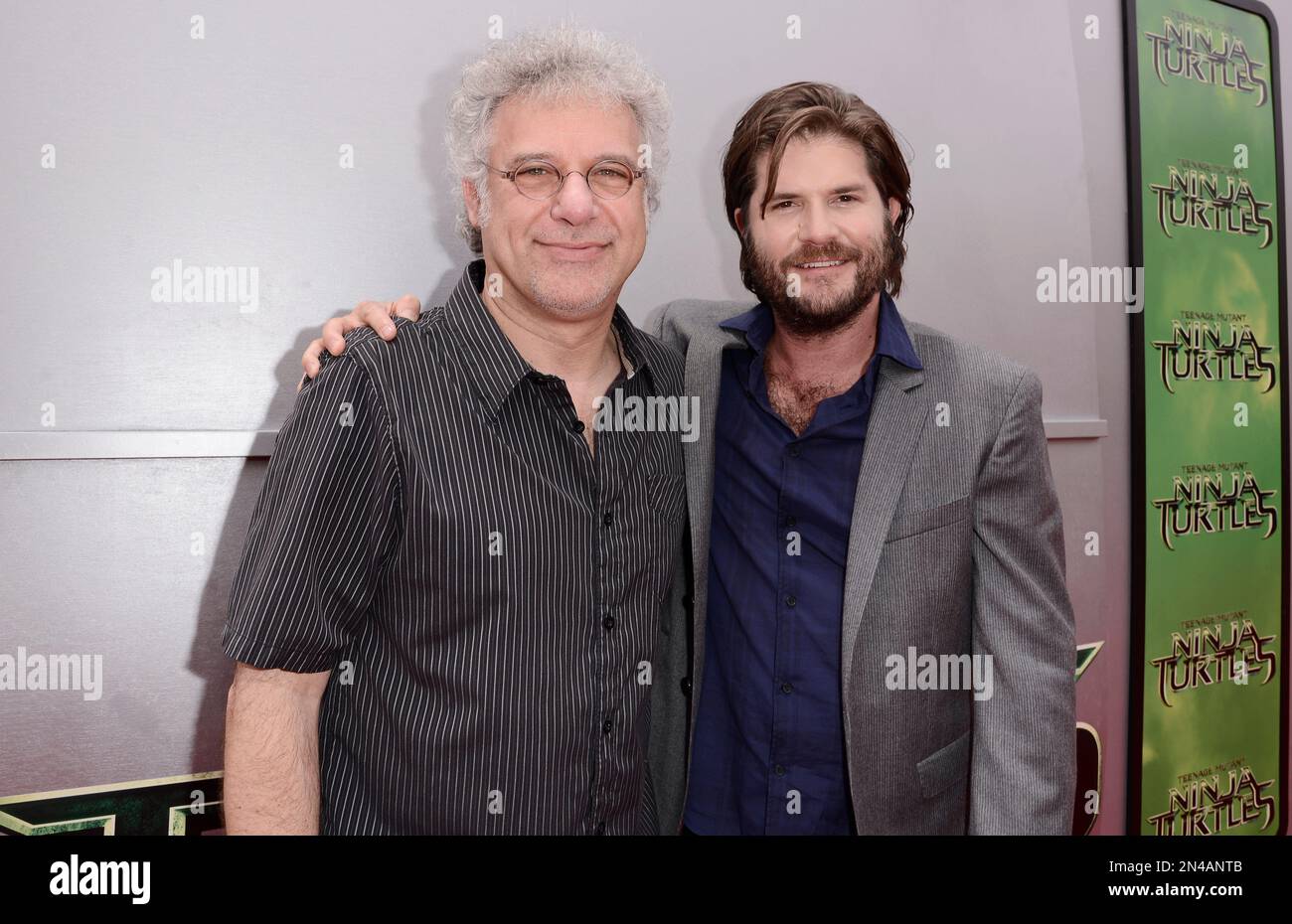 Pablo Helman, left, and director Jonathan Liebesman arrive at the Los ...